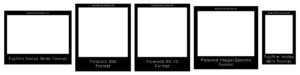 Sizes of the instant film formats - Learn about Fujifilm Instax & Polaroid