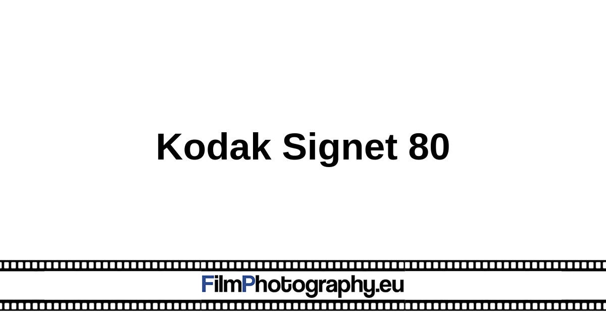 Kodak Signet 80 - Functions of the 35mm camera at a glance