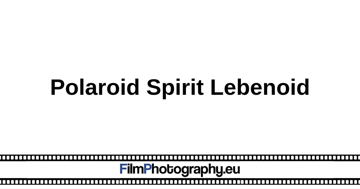 Polaroid Spirit Lebenoid | Range of functions of the camera