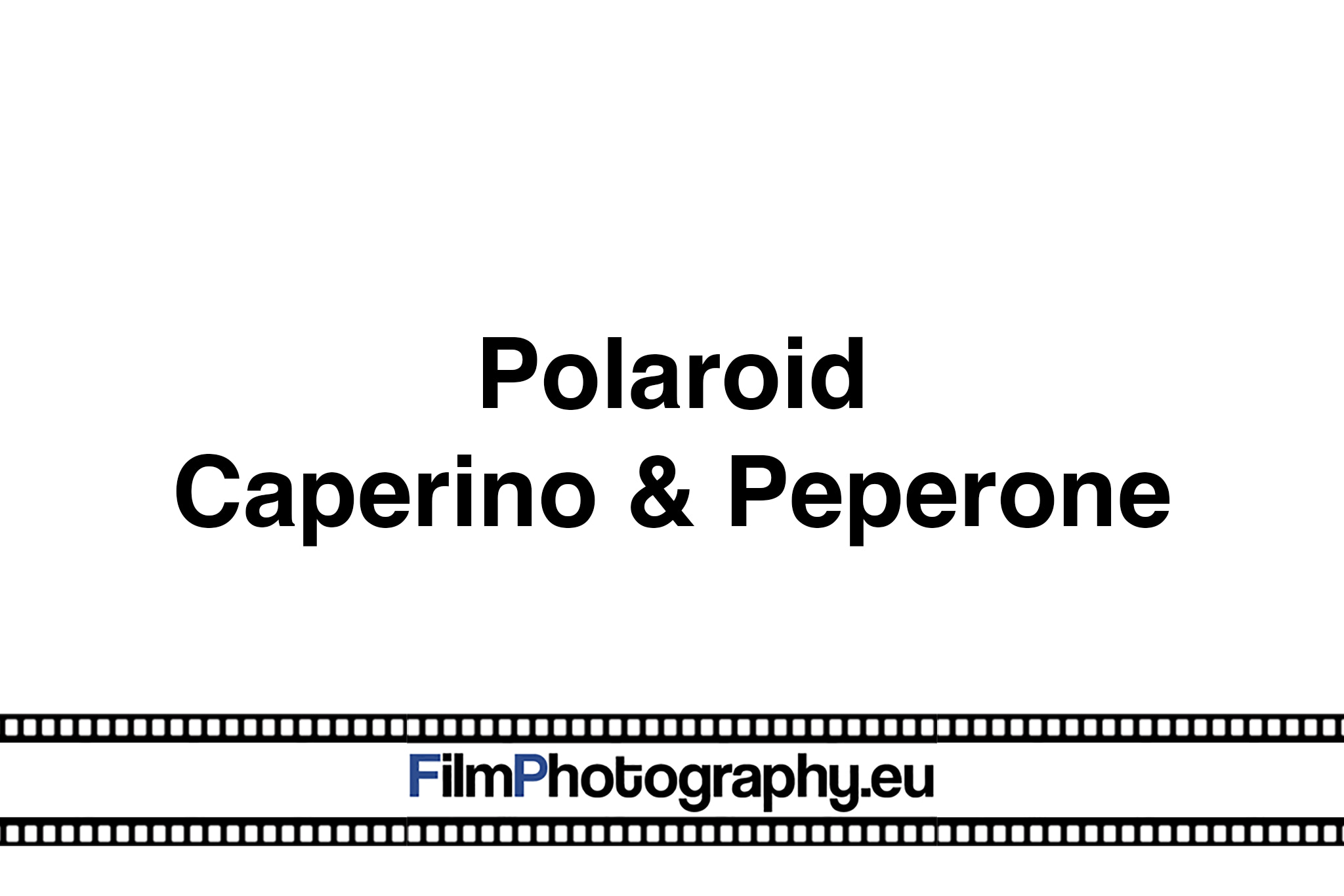 Polaroid Caperino & Peperone instant camera | Functions and films
