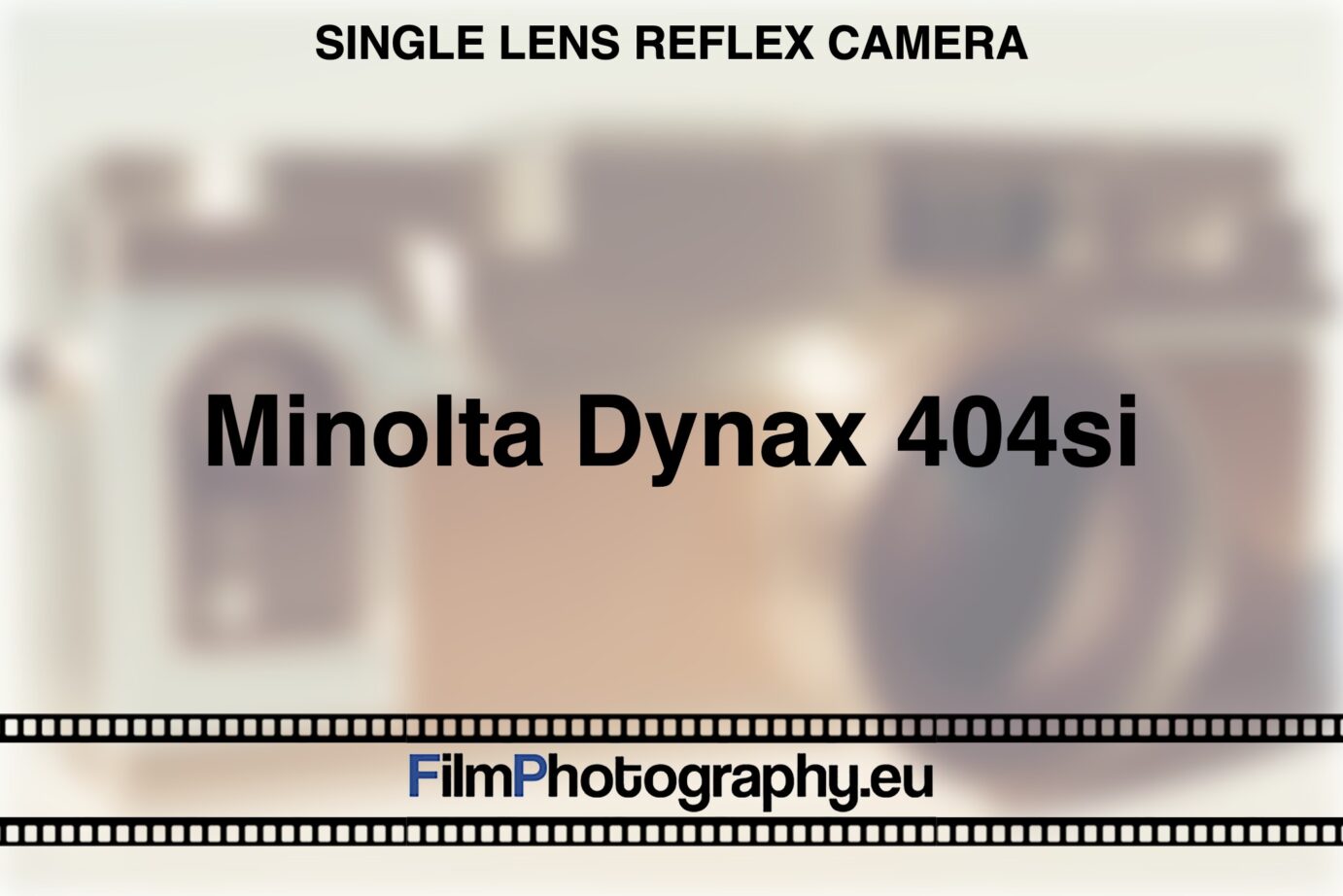Minolta Dynax 303si - Info about Films, Battery and the functions