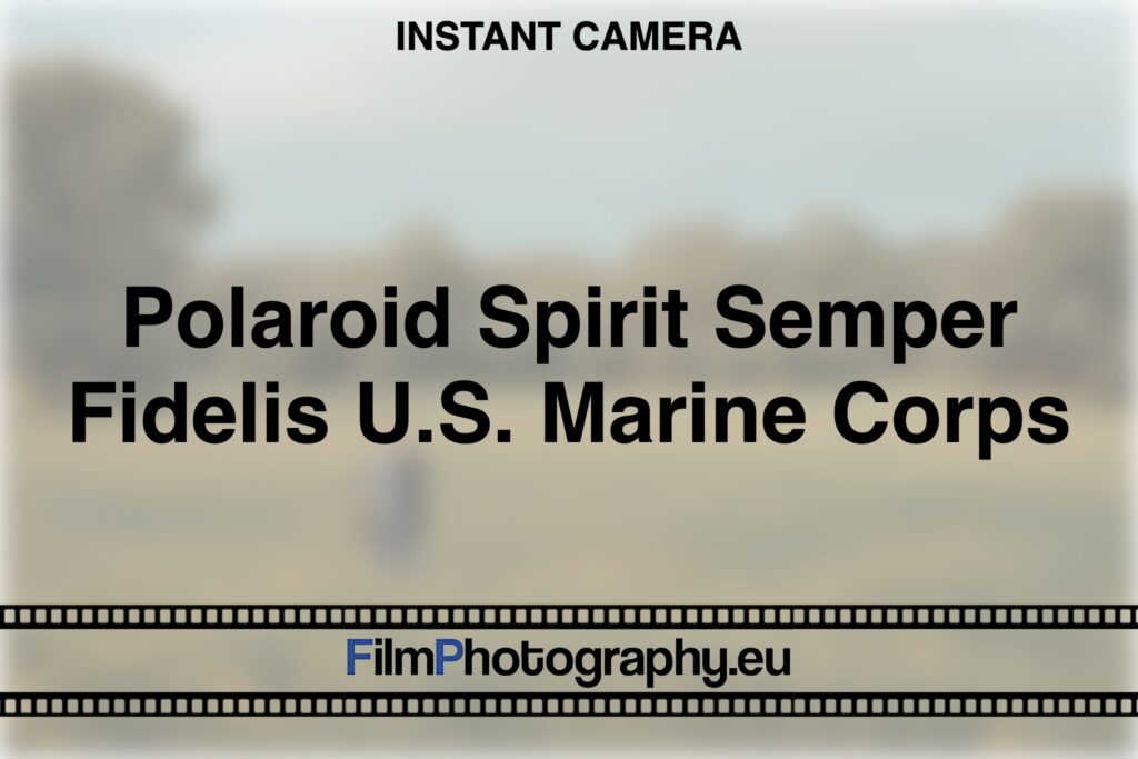 Polaroid Spirit Semper Fidelis U.S. Marine Corps instant camera